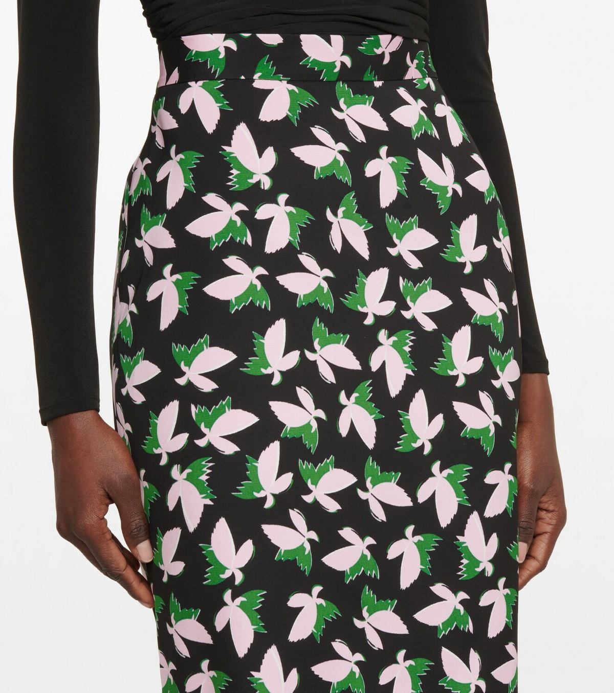 Diane von Furstenberg - Kara floral cady pencil skirt Diane von Furstenberg