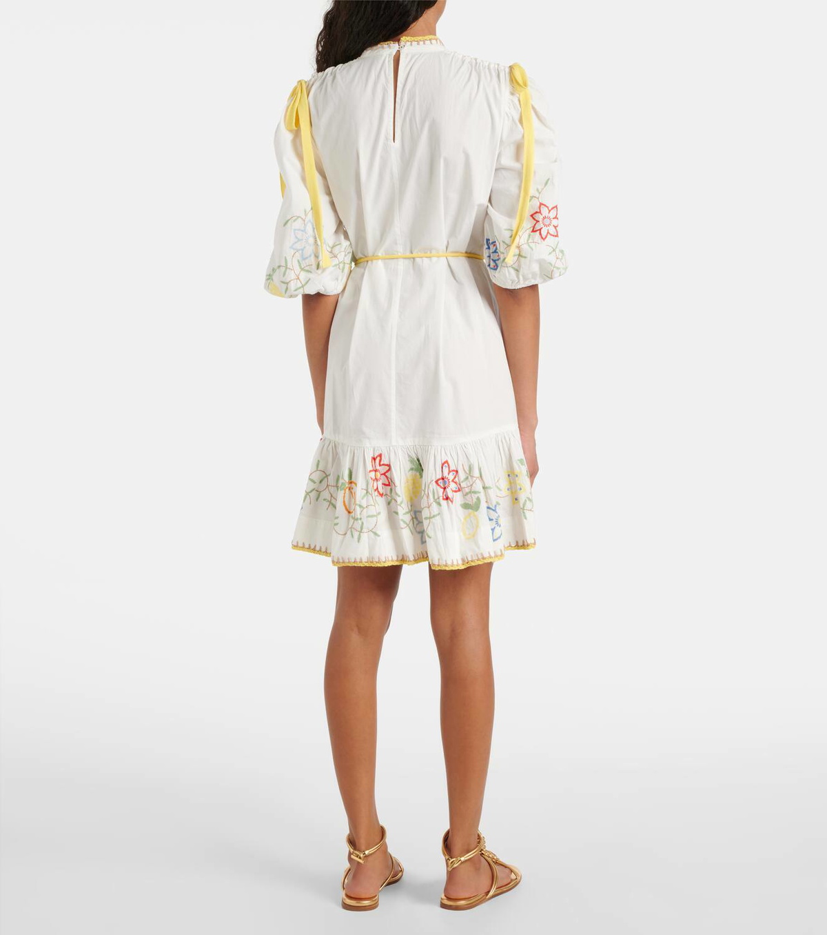 Alémais Embroidered cotton minidress ALÉMAIS