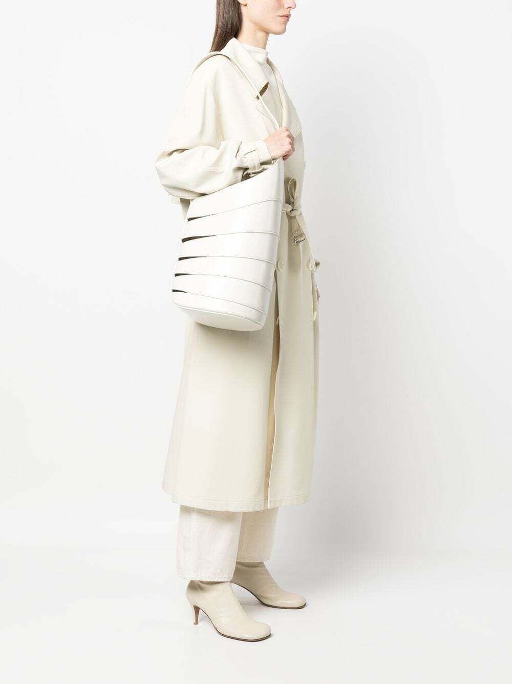 ALAÏA - Babel Leather Shoulder Bag ALAÏA