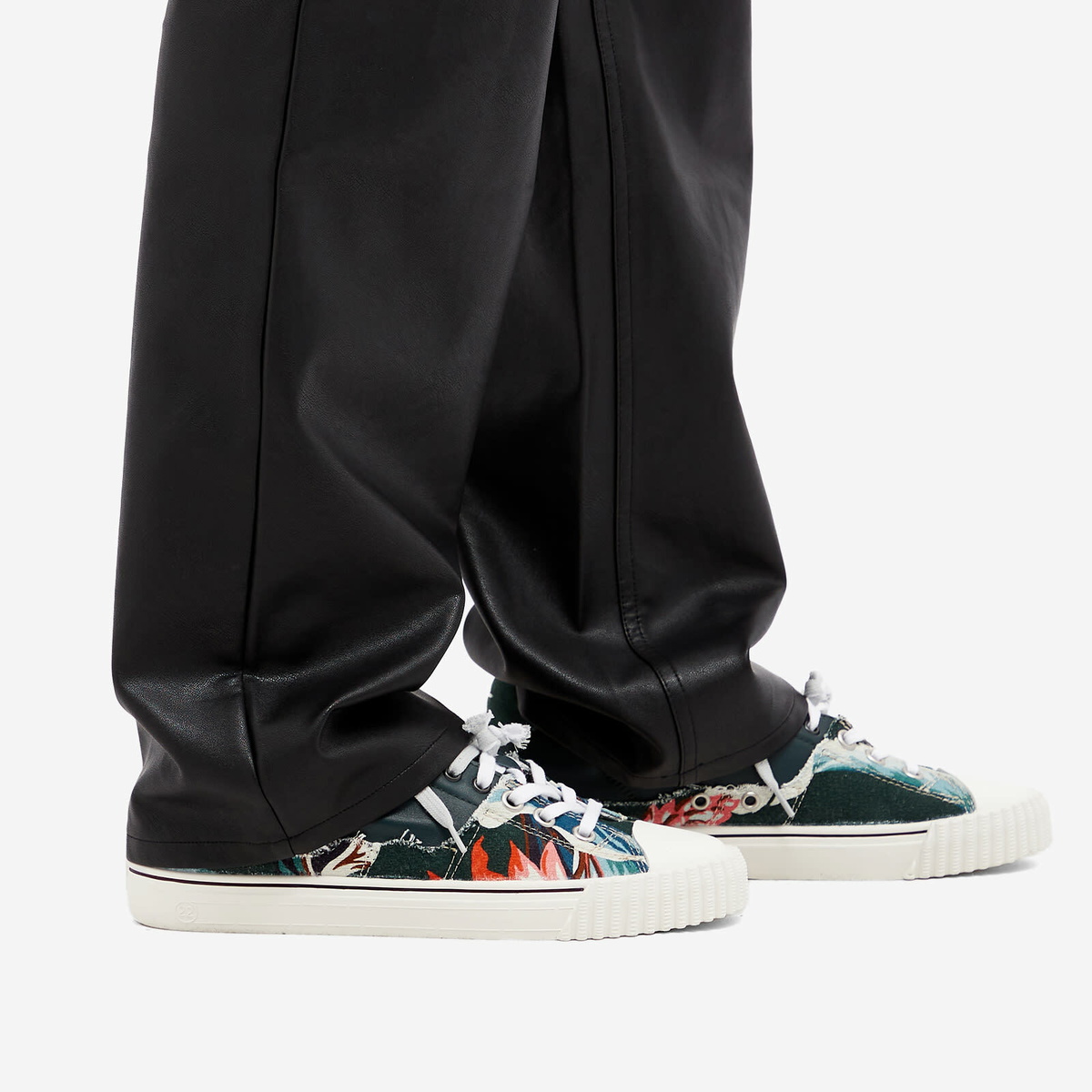 Maison Margiela Women's New Evolution Low Sneakers in Red Maison Margiela