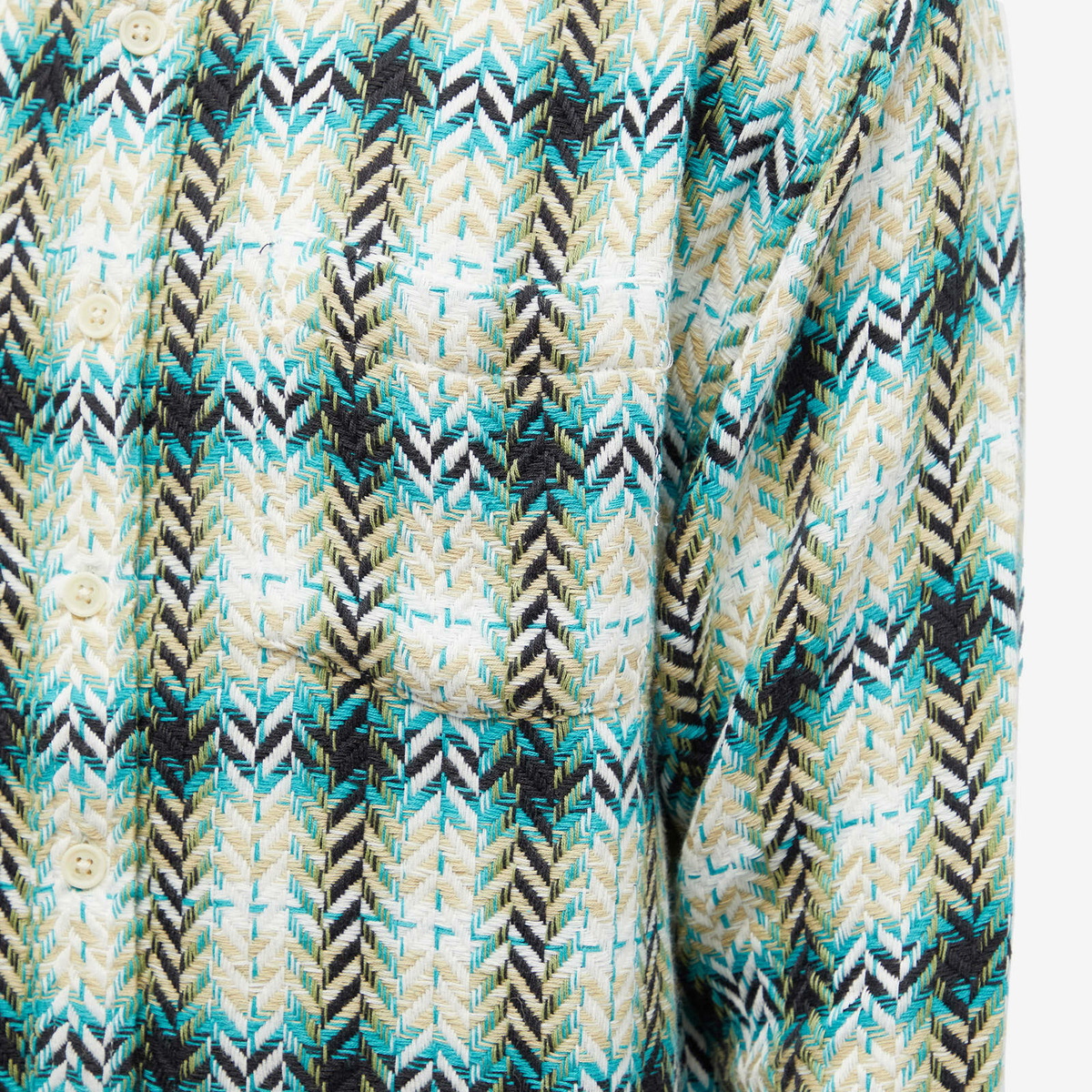 Corridor Men's Yeti Acid Plaid Shirt in White/Blue Corridor
