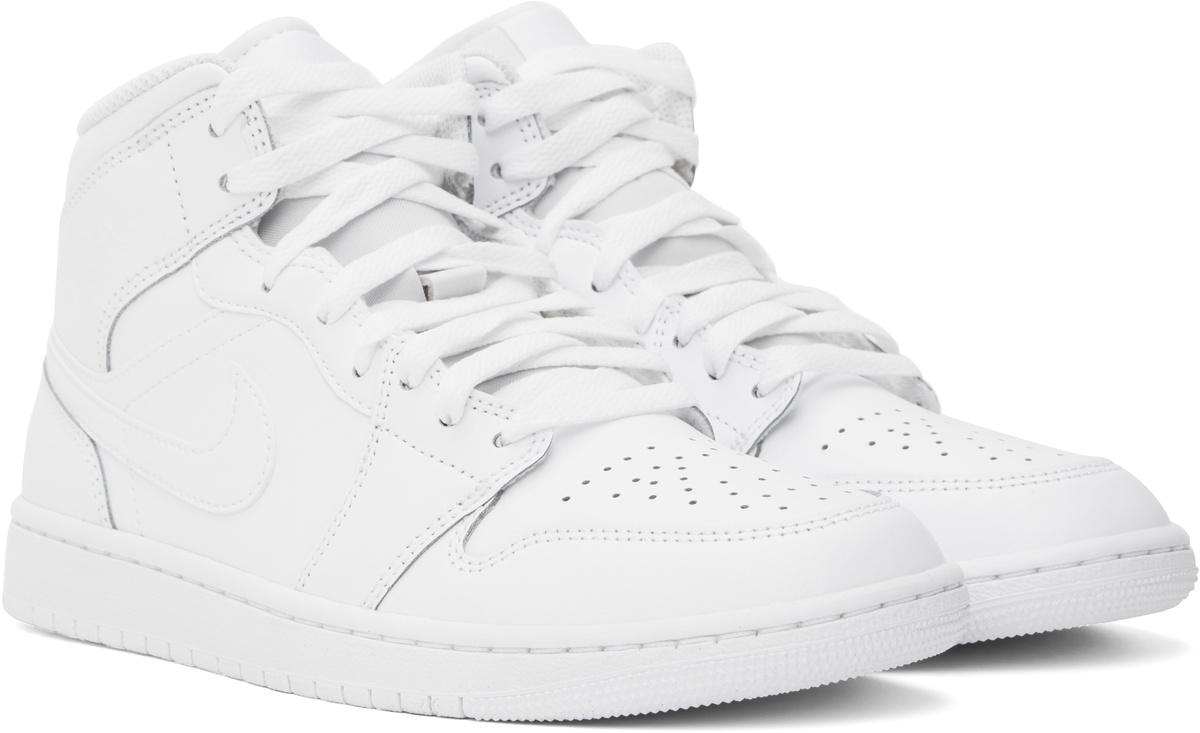 Nike Jordan White Air Jordan 1 Mid Sneakers Nike Jordan Brand
