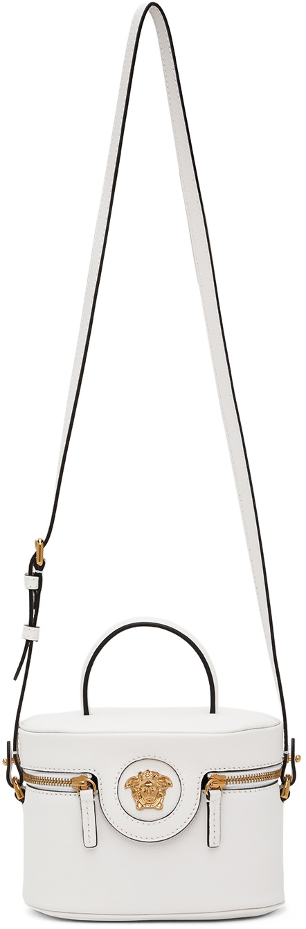 Versace White Mini 'La Medusa' Top Handle Bag Versace