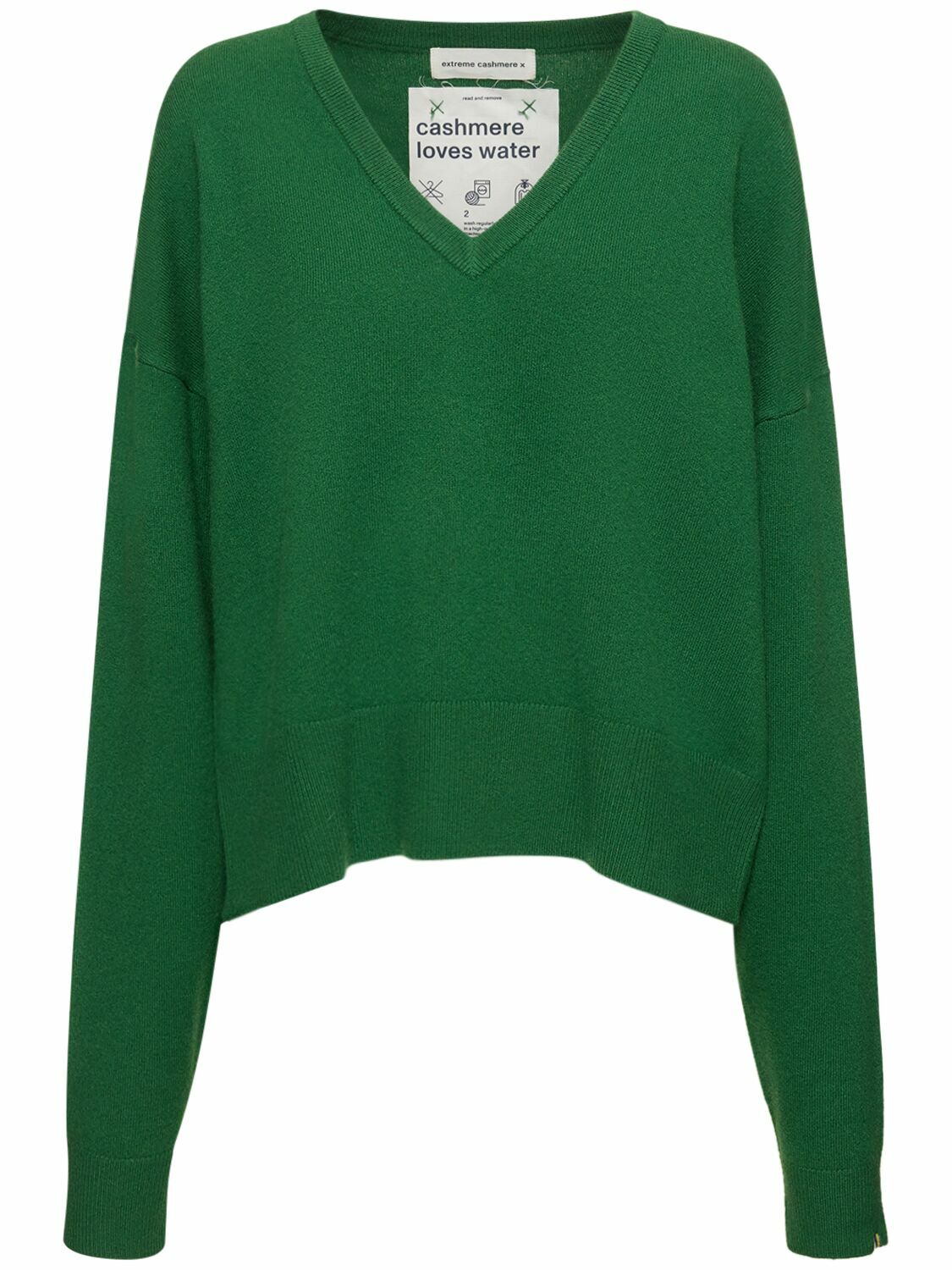 EXTREME CASHMERE - Clash Cashmere Blend V Neck Sweater extreme cashmere