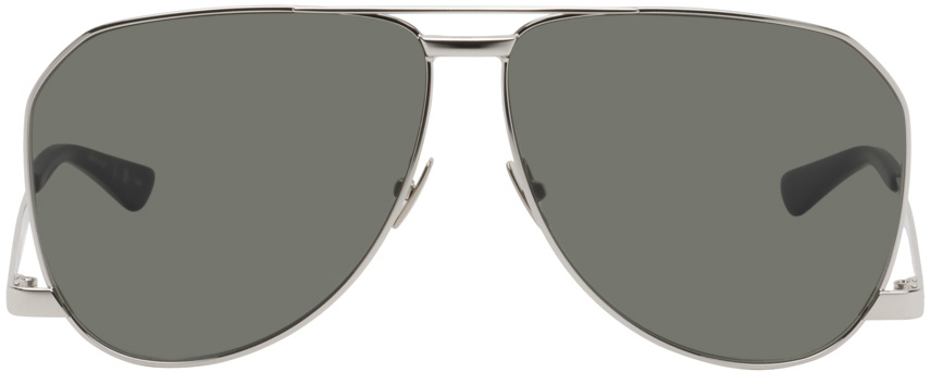 Saint Laurent Silver SL 690 Dust Sunglasses Saint Laurent