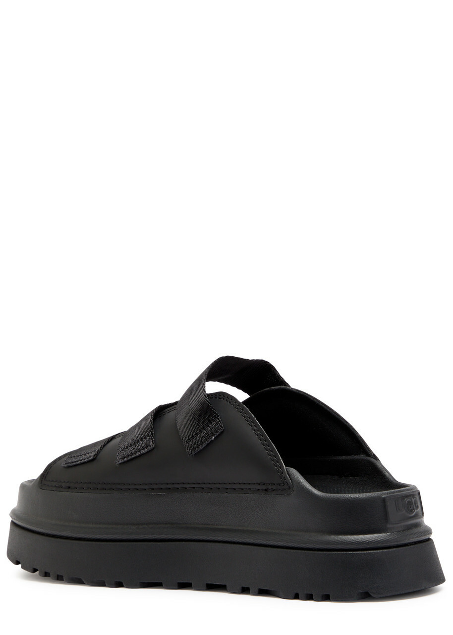 Ugg Golden Glow Rubber Sliders Black Ugg