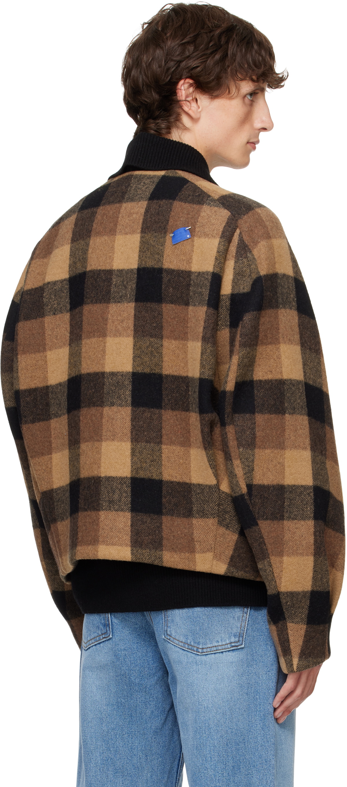 ADER error Brown Check Jacket ADER error