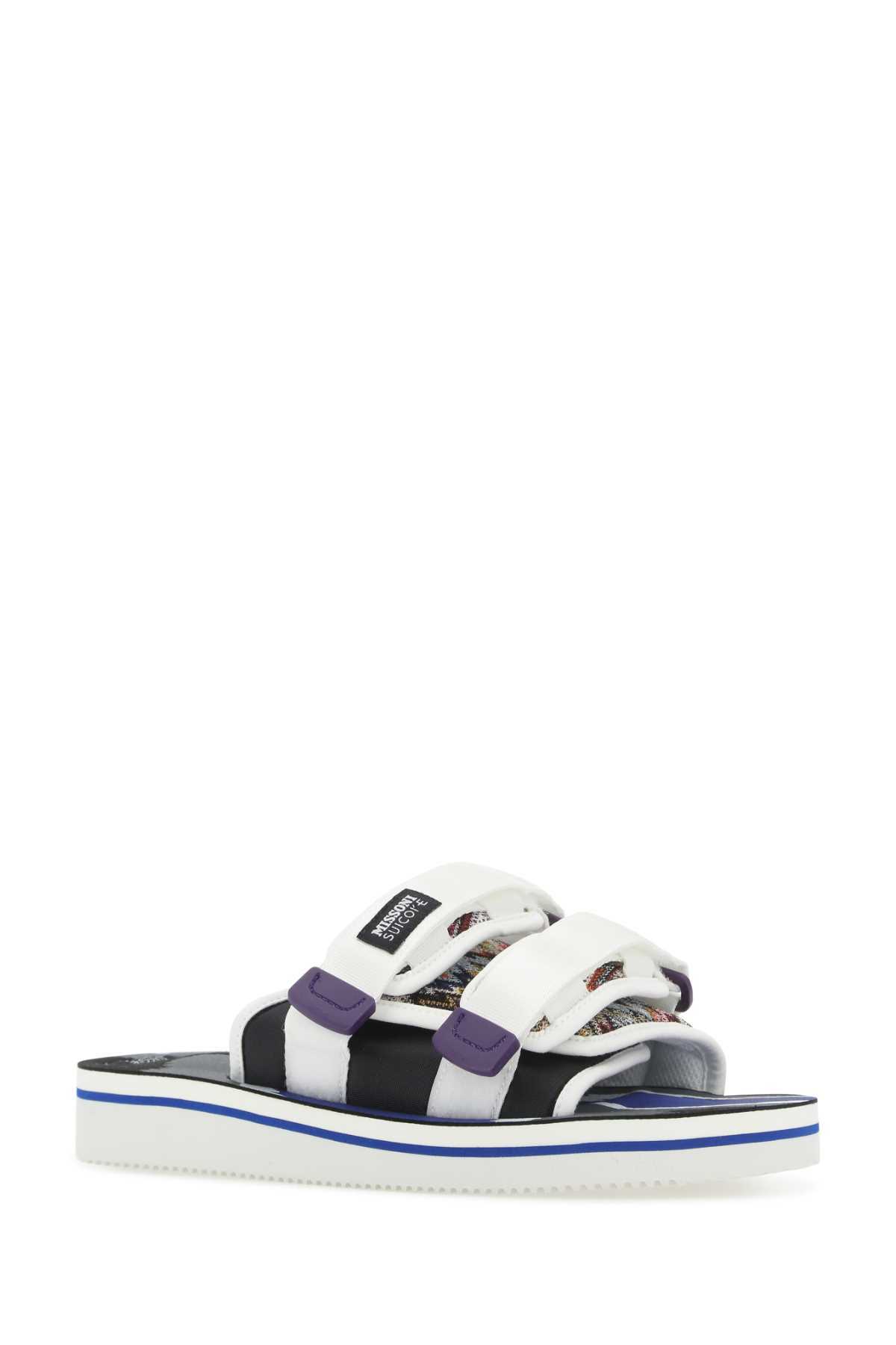 SUICOKE Multicolor Fabric Moto-cab Slippers Suicoke