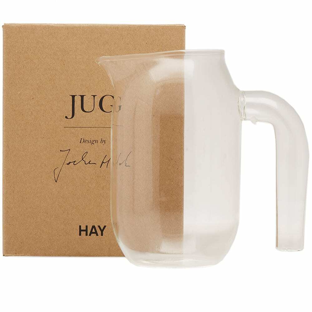 HAY Glass Jug in Clear HAY