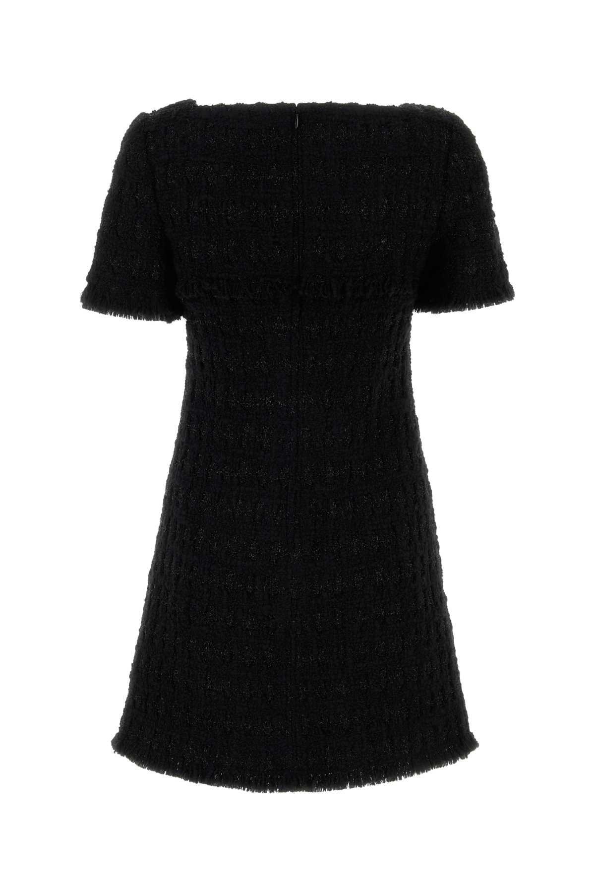 Tory Burch Black Tweed Mini Dress Tory Burch