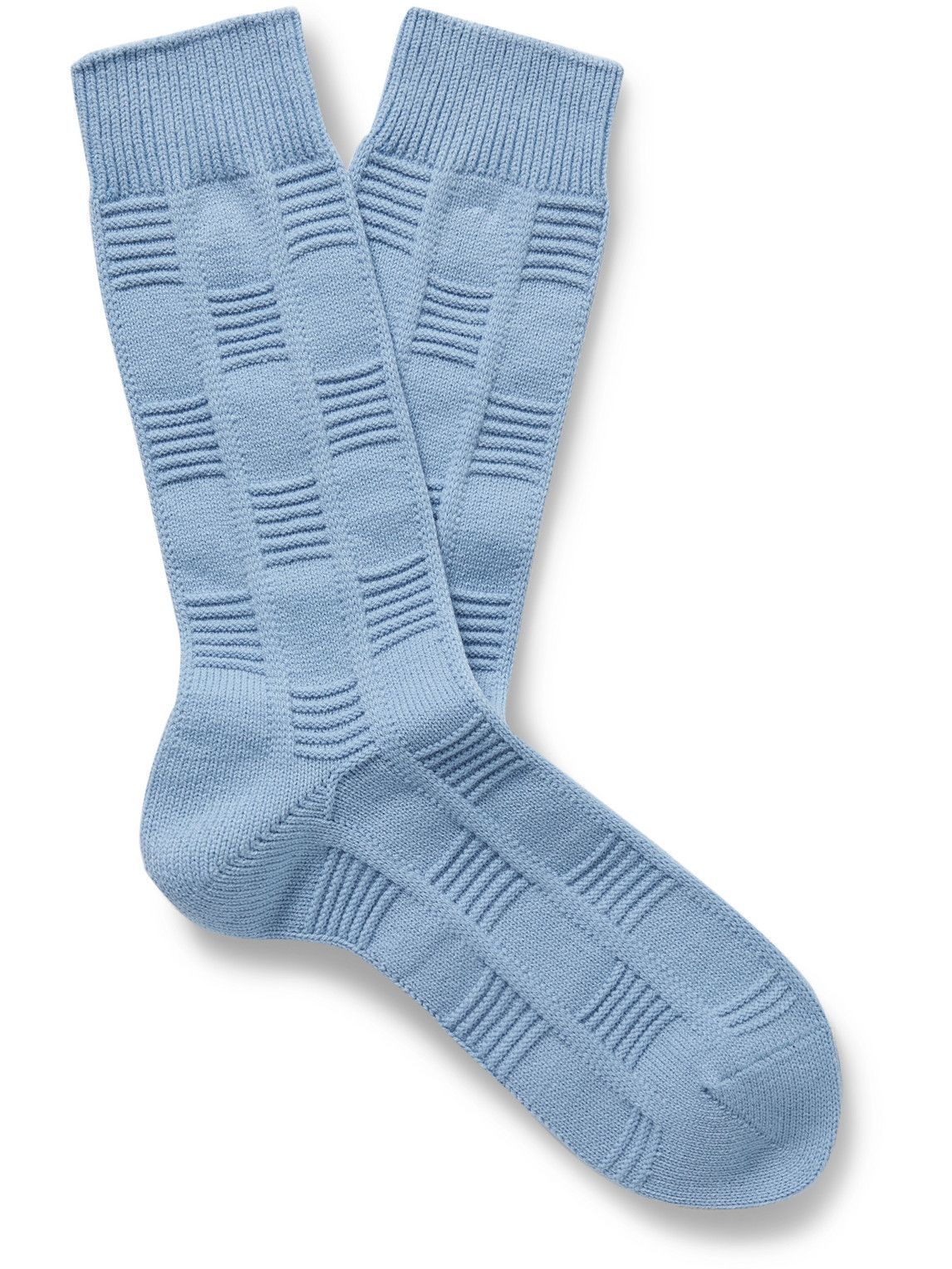 Mr P. - Cotton-Blend Jacquard Socks Mr P.