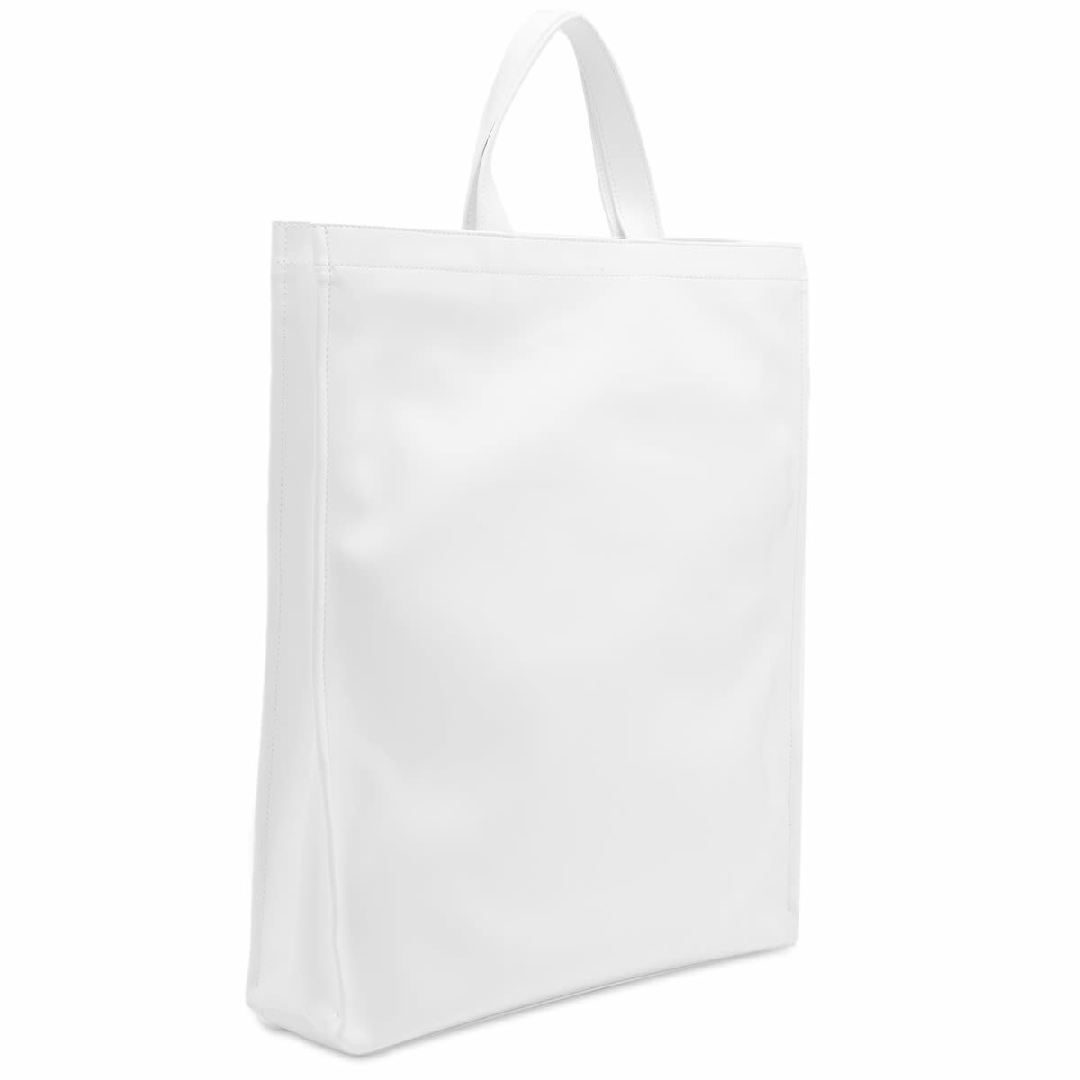 Acne Studios Women's Logo Shopper Tote Bag in White Acne Studios