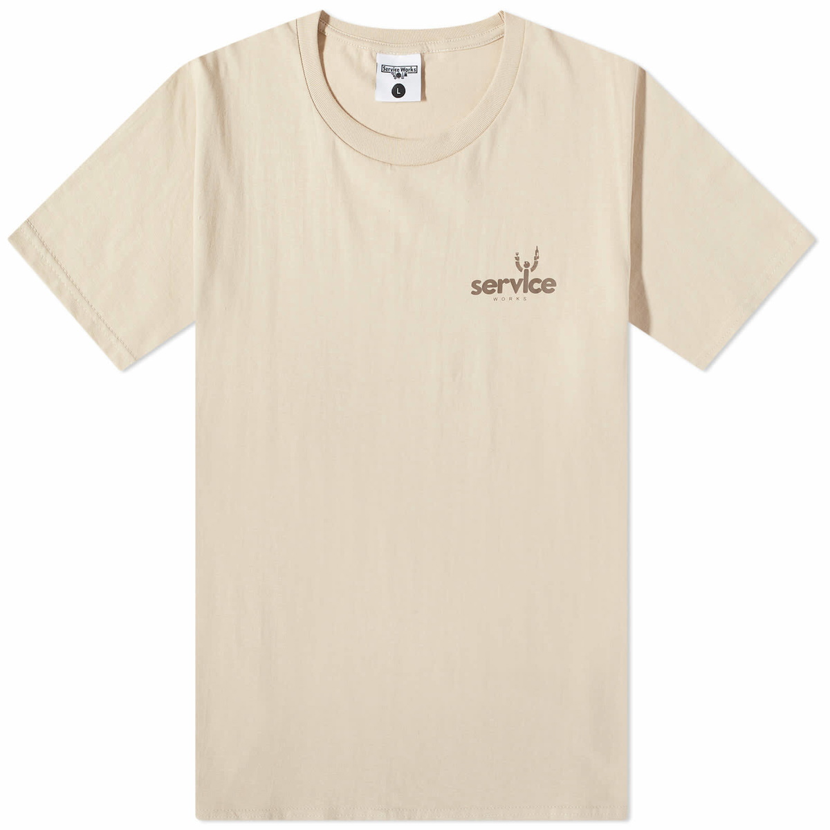Service Works Men's Sommelier T-Shirt in Sand Service Works