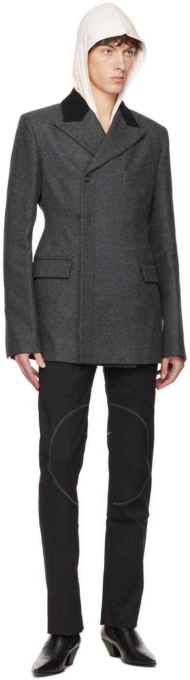 Maximilian Davis Gray Drayton Blazer Maximilian Davis