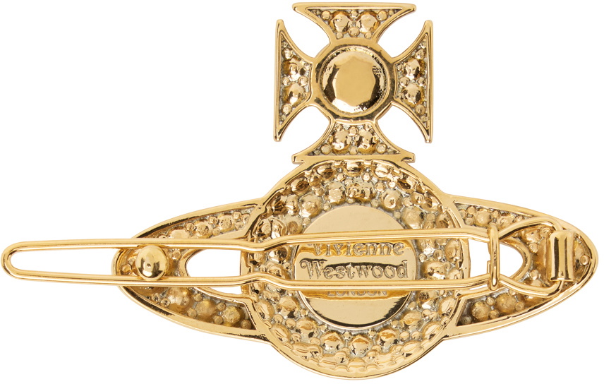 Vivienne Westwood Gold Corrine Hair Clip Vivienne Westwood