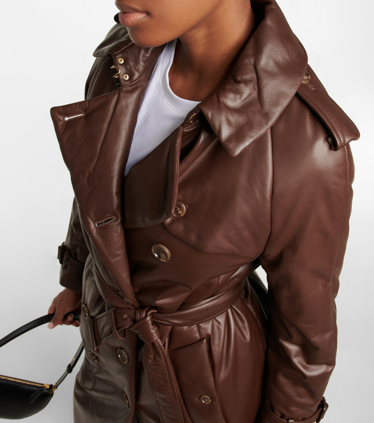 Burberry - Leather trench coat Burberry