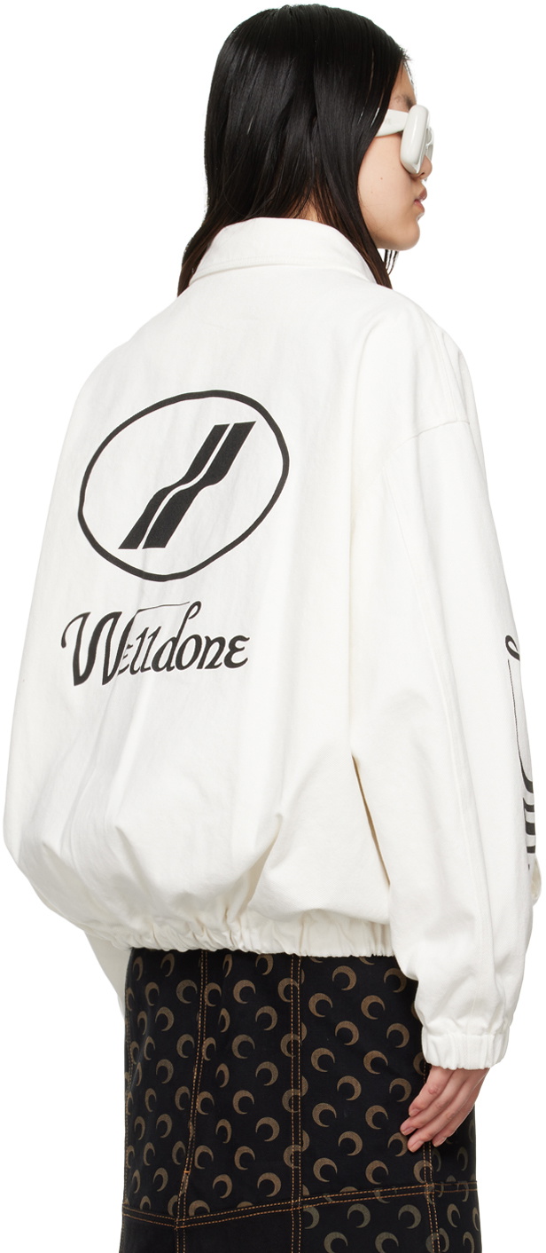 We11done White Printed Jacket We11done