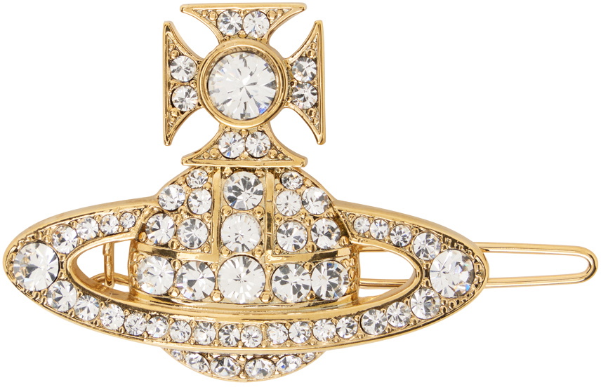 Vivienne Westwood Gold Corrine Hair Clip Vivienne Westwood