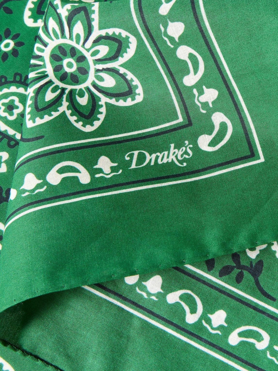 Drake's - Paisley-Print Cotton Scarf Drake's