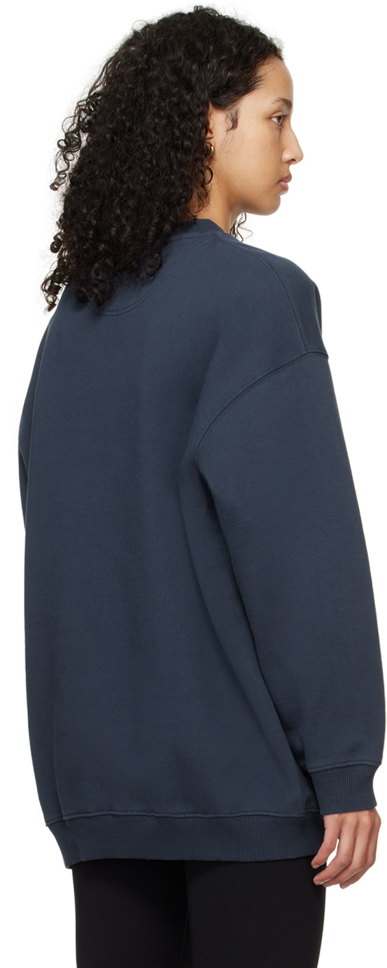 ANINE BING Navy Tyler 'Bing' Sweatshirt ANINE BING ANINE BING Navy Tyler 'Bing' Sweatshirt ANINE BING