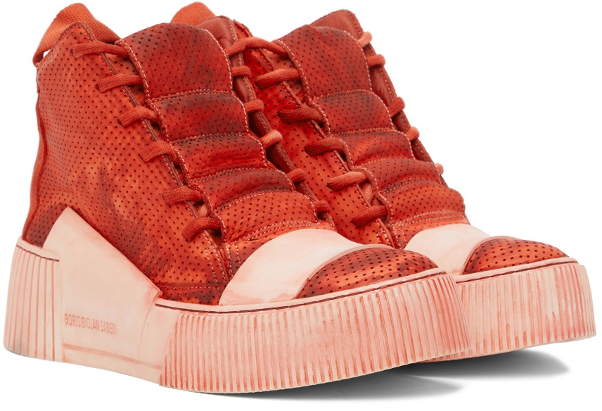 Boris Bidjan Saberi SSENSE Exclusive Red Bamba 1.1 Sneakers Boris ...