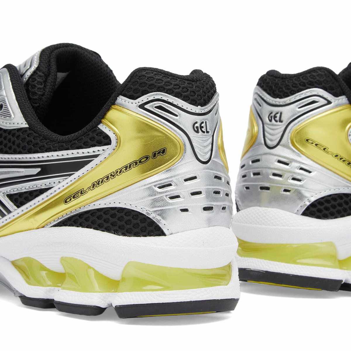 Asics Gel-Kayano 14 in Black/Lemon Spark ASICS