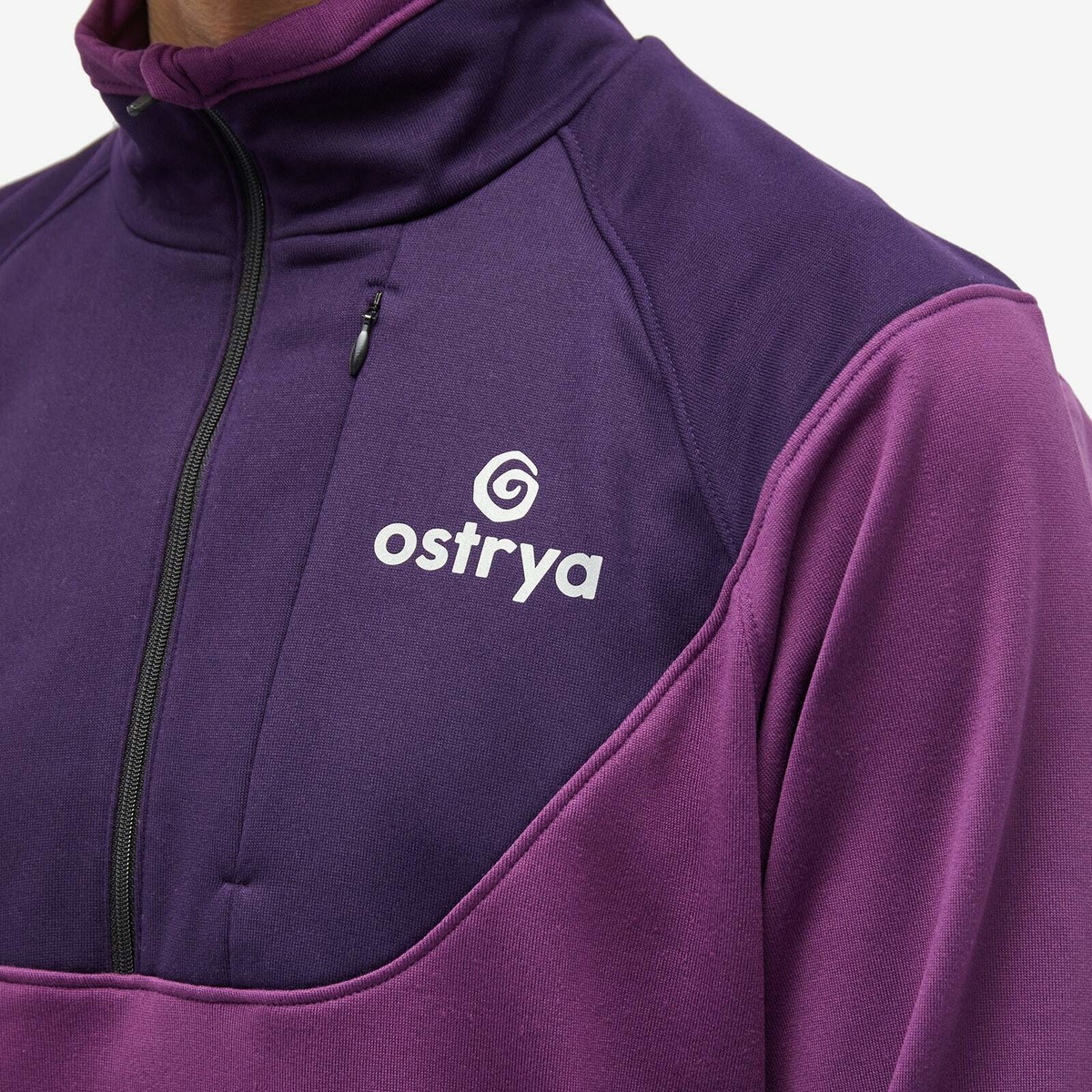 Ostrya Men's Rove Tech Half Zip Fleece in Violet Ostrya