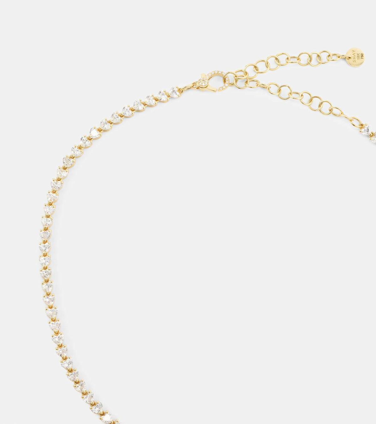 Shay Jewelry Heart 18kt gold necklace with diamonds Shay Jewelry