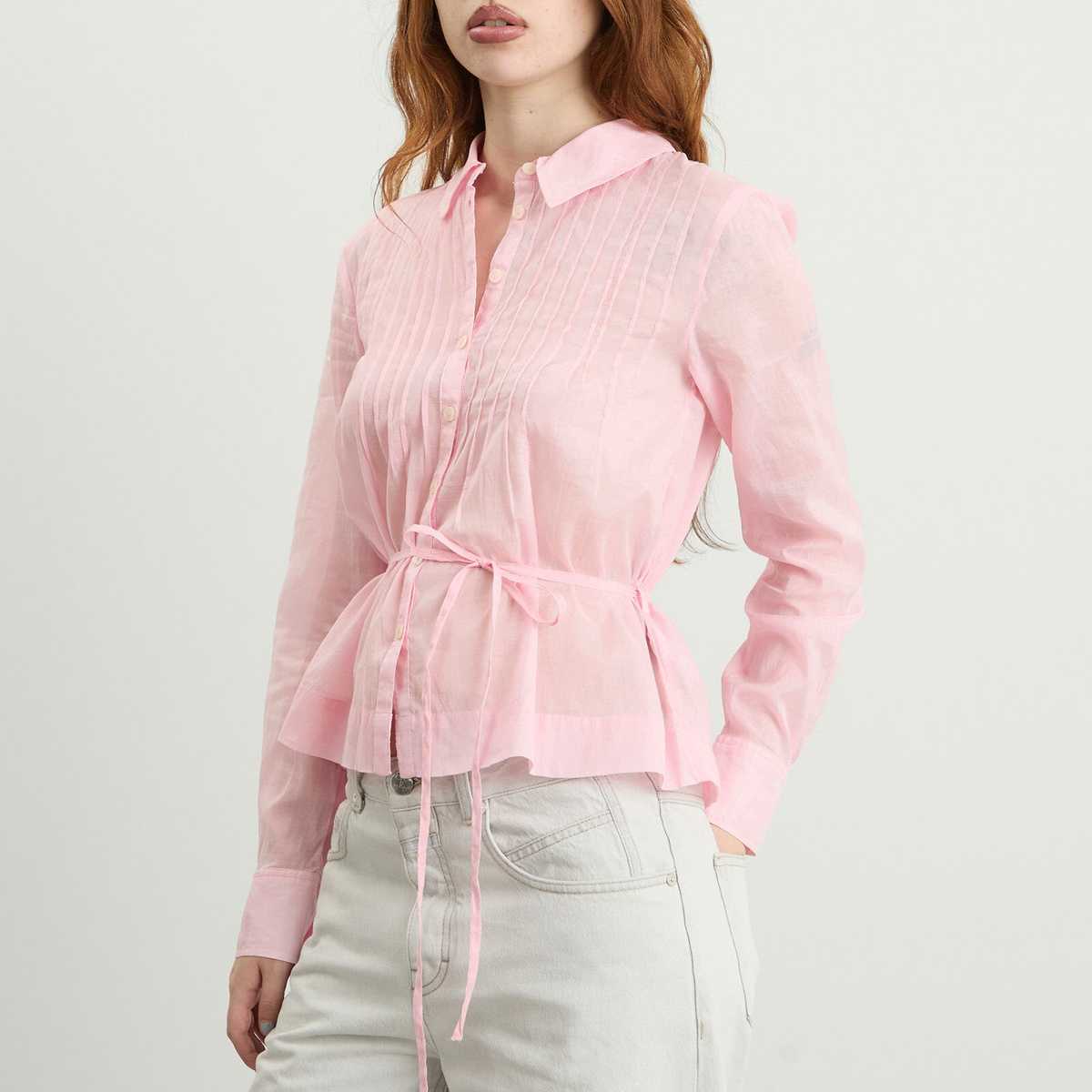 Damson Madder Women's L/S Wendy Sheer Blouse Presented By END. in Pink ...