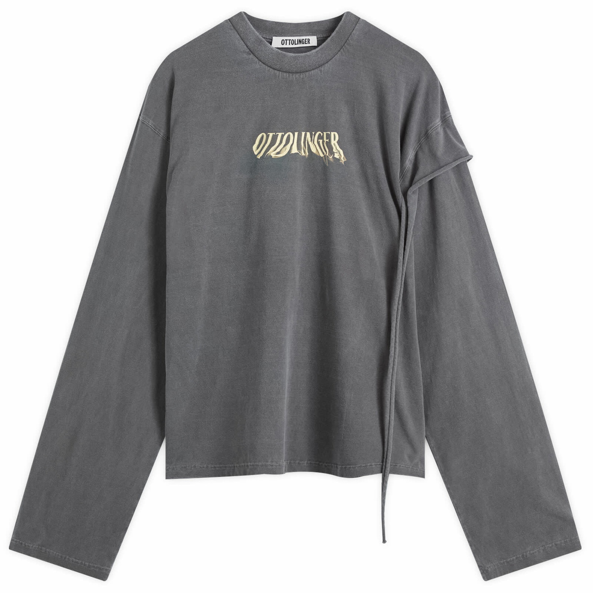 Ottolinger Women's Deconstructed Oversized Top in Grey Ottolinger