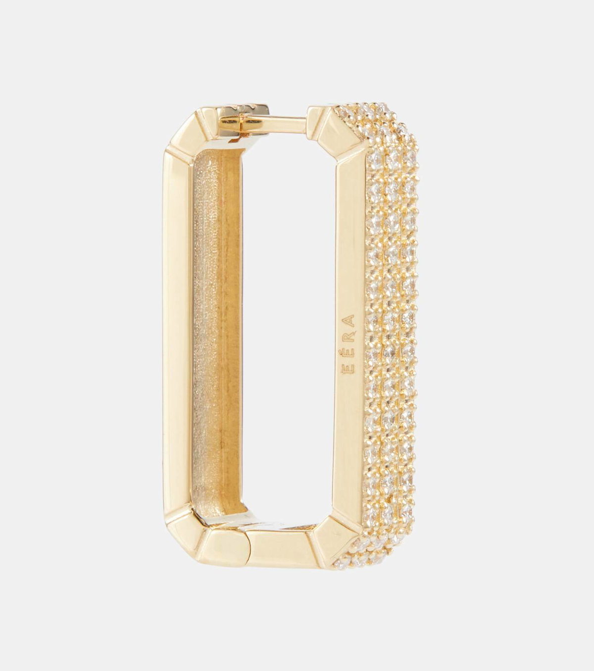 Eéra Long Candy 18kt gold single earring with diamonds EÉRA