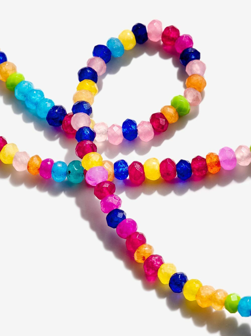 Roxanne First 9K Yellow Gold Crystal Amulet Jade Beaded Necklace ...