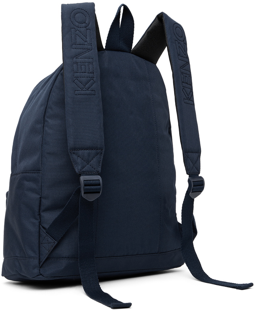 Kenzo Kids Navy Kenzo Paris Embroidered Backpack Kenzo