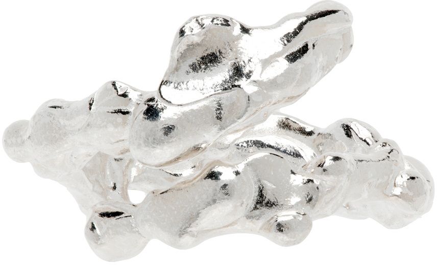 Georgia Kemball Silver Looped Drip Ring Georgia Kemball