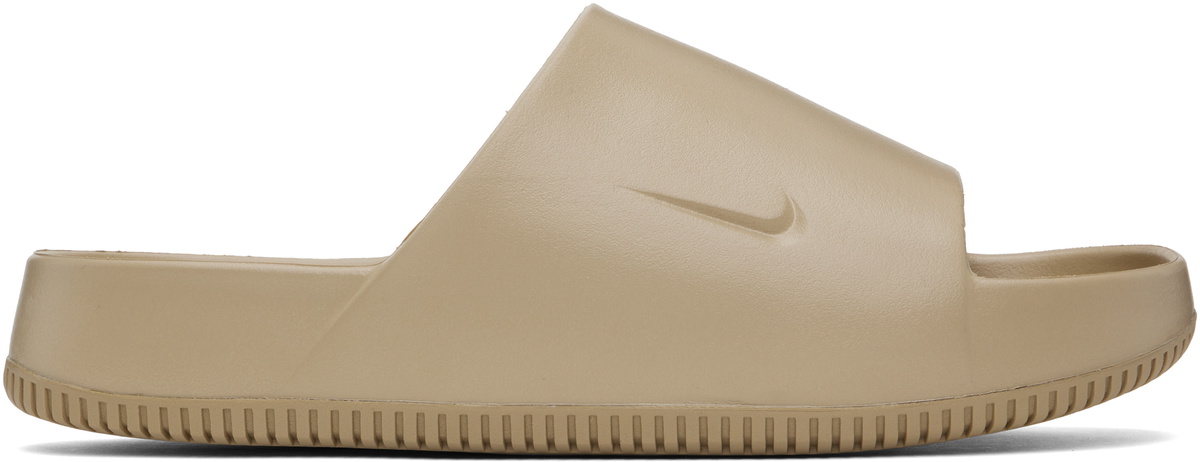Nike Beige Calm Slides Nike