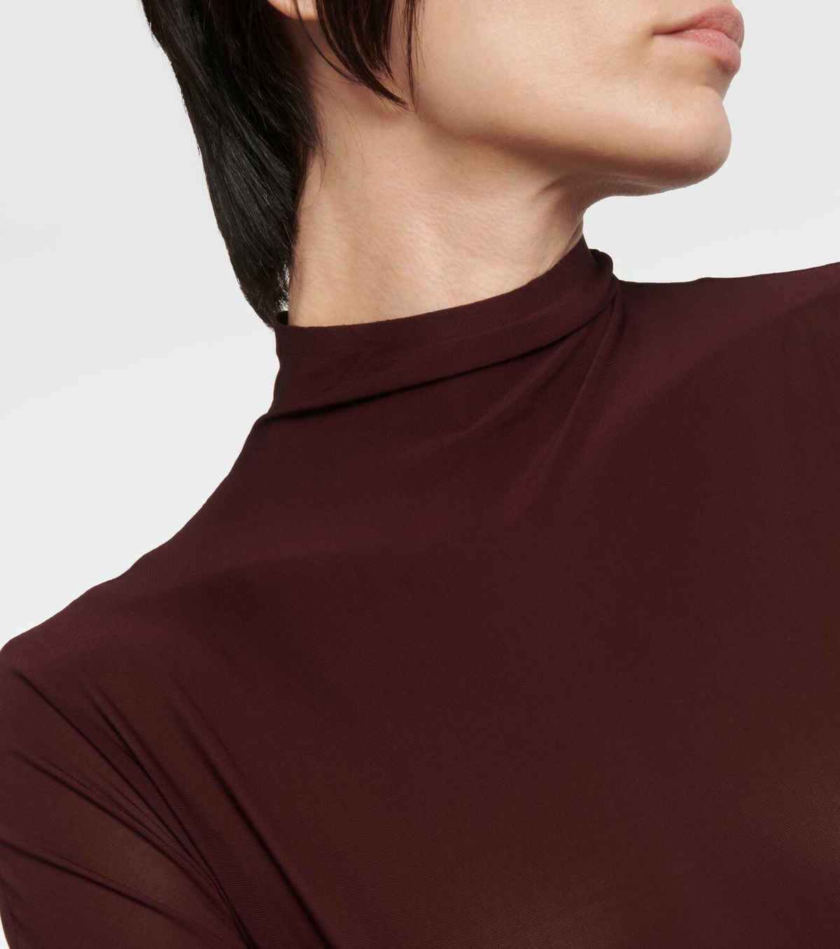 Alaïa Draped turtleneck dress ALAÏA