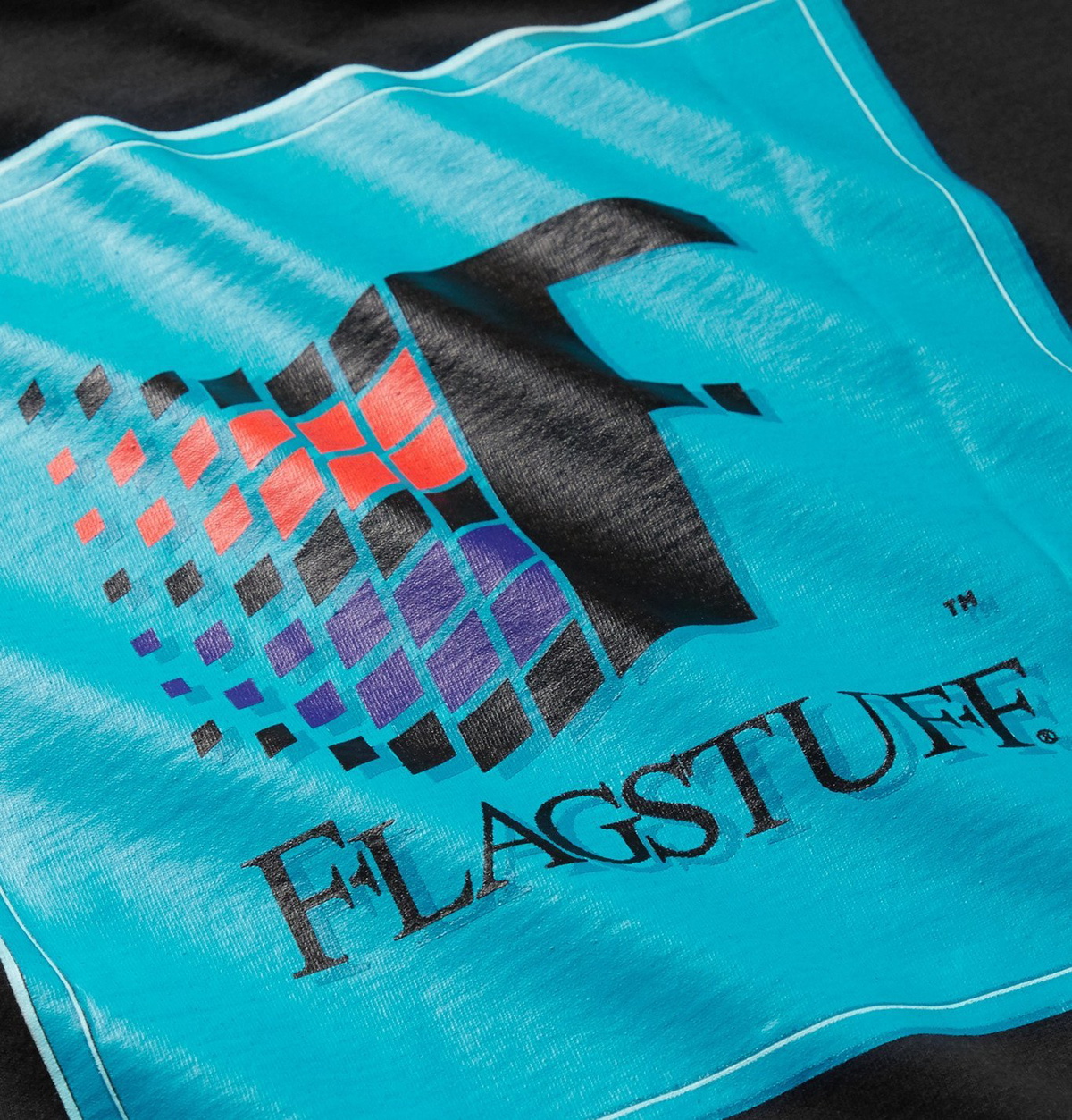 Flagstuff - Logo-Print Cotton-Jersey T-Shirt - Black Flagstuff