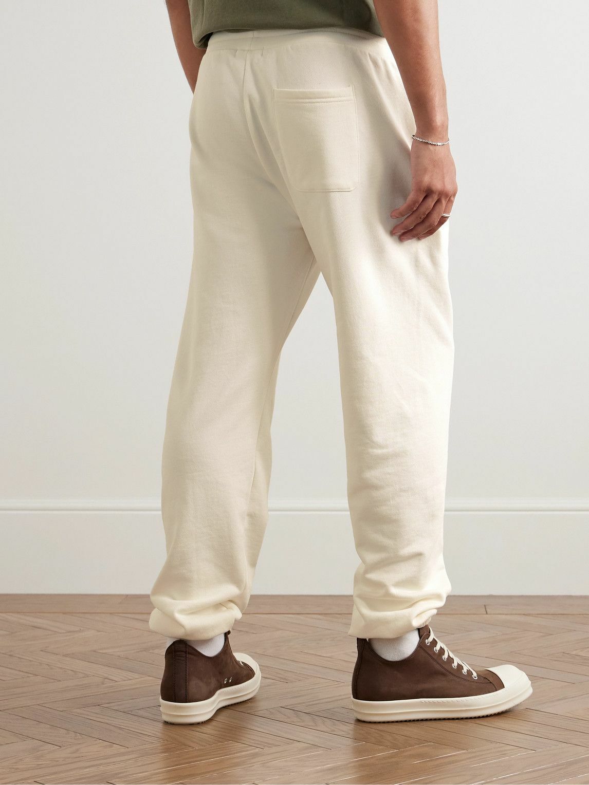 John Elliott - Capricorn Tapered Cotton-Jersey Sweatpants - Neutrals ...