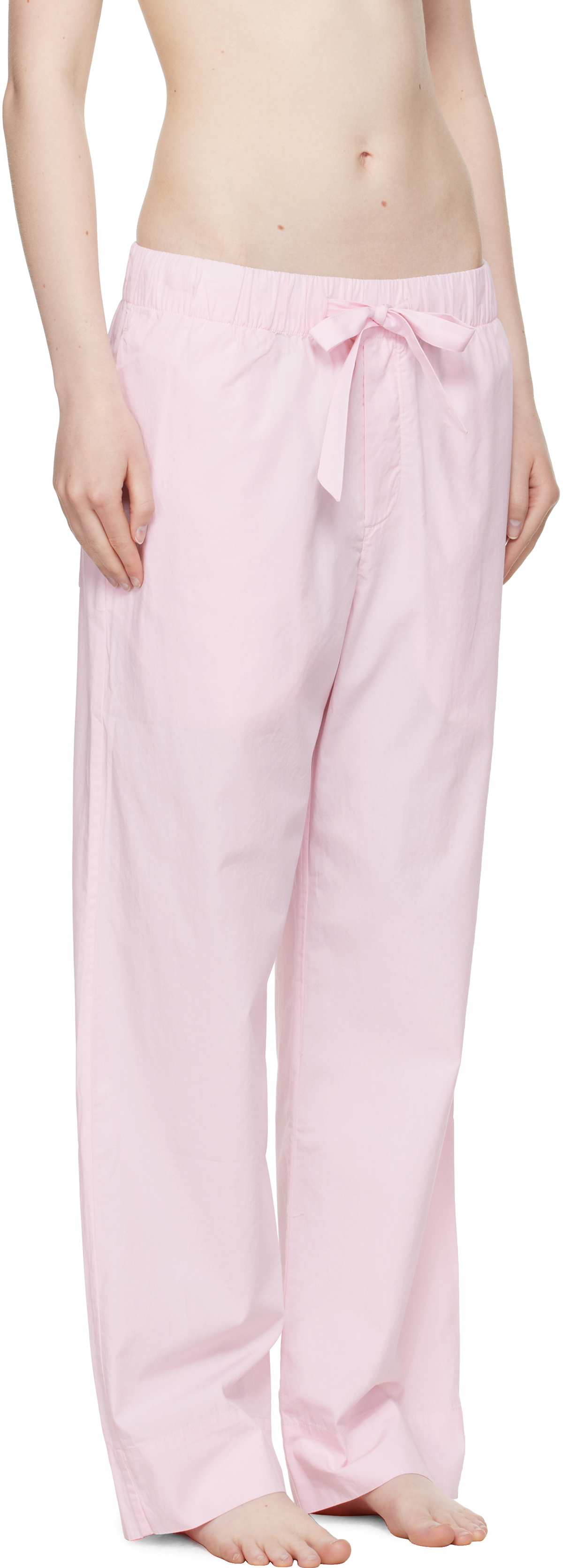 Tekla Pink Poplin Pyjama Pants Tekla Fabrics