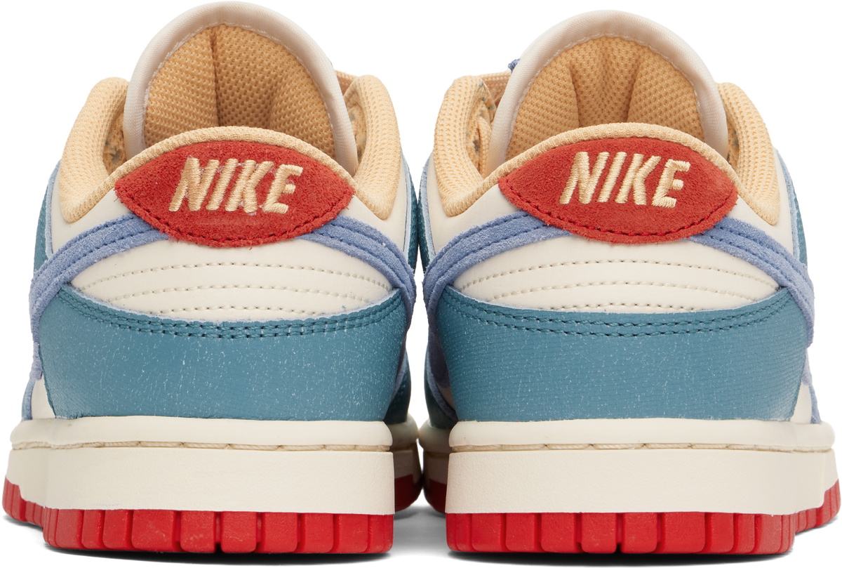 Nike White & Blue Dunk Low Premium Sneakers Nike