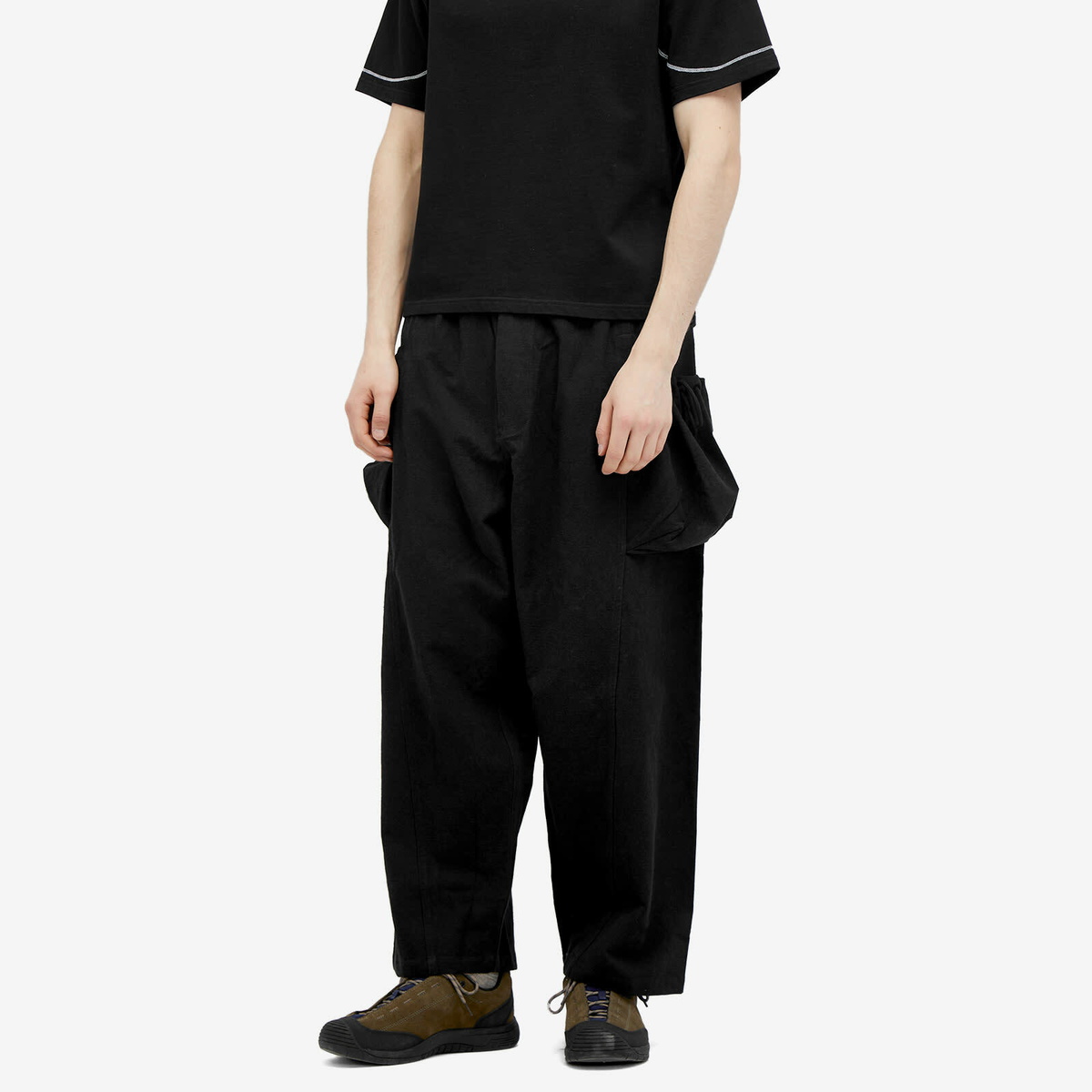 Story mfg. Men's Salt Pant in Black Slub Story Mfg.