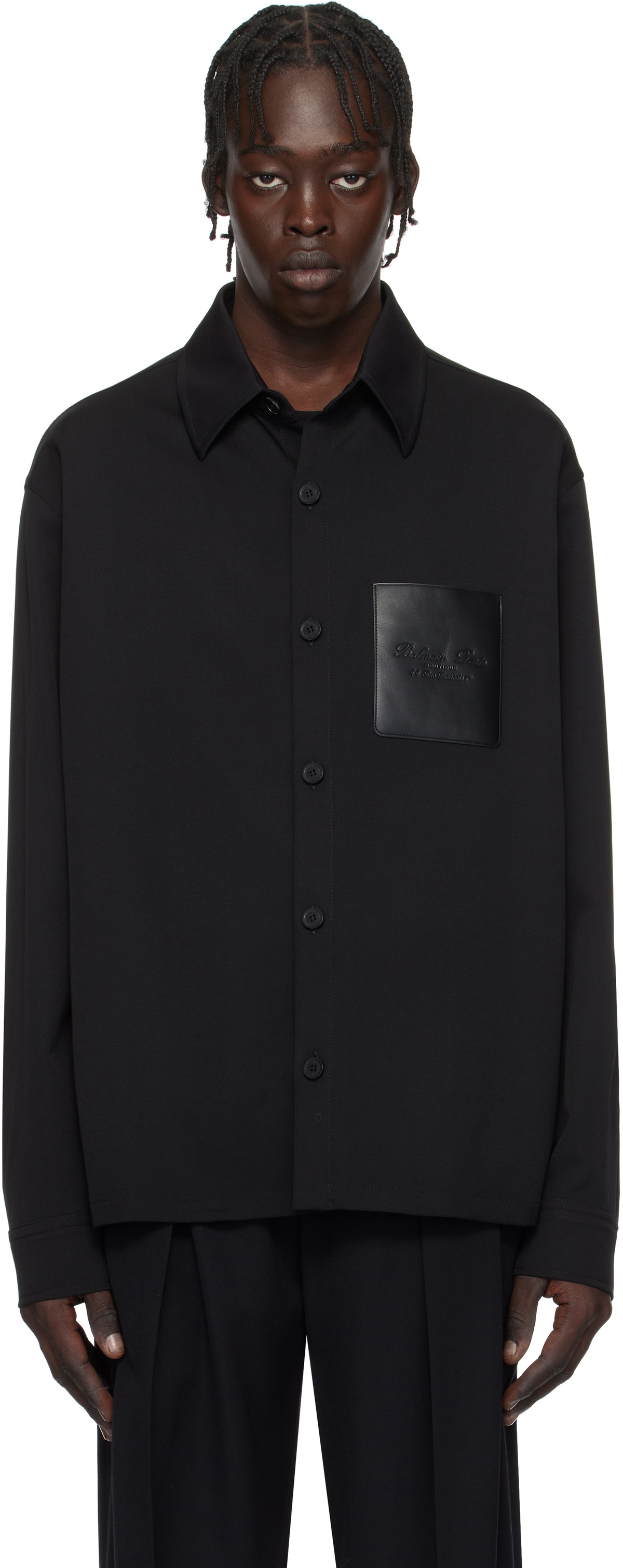 Balmain Black Couture Label Shirt Balmain