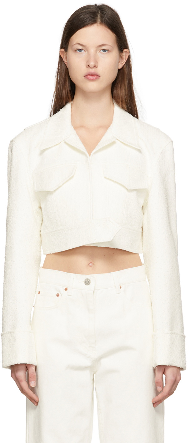 System Off-White Cotton Jacket System