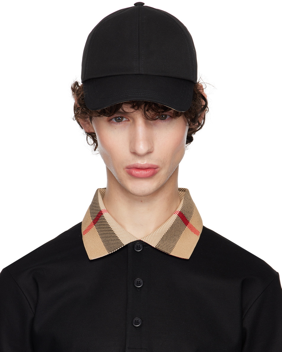 Burberry Black Baseball Cap Burberry