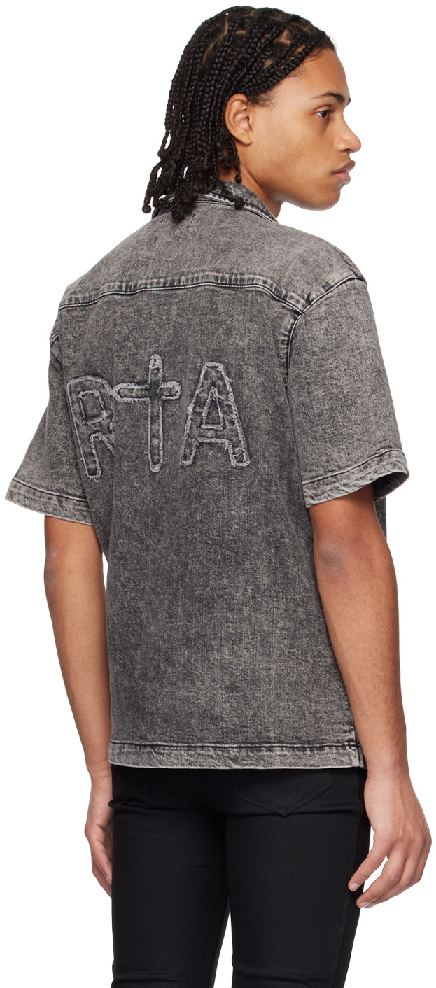 RtA Gray Bruno Denim Shirt RtA