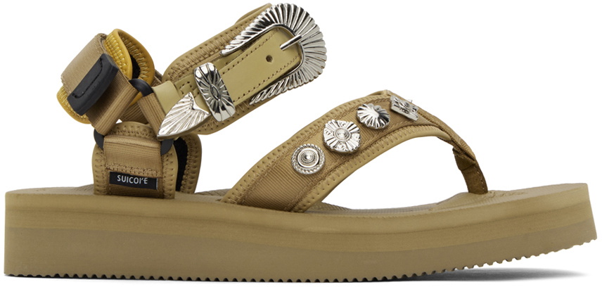 Toga Pulla Beige Suicoke Edition Tono Sandals Toga Pulla
