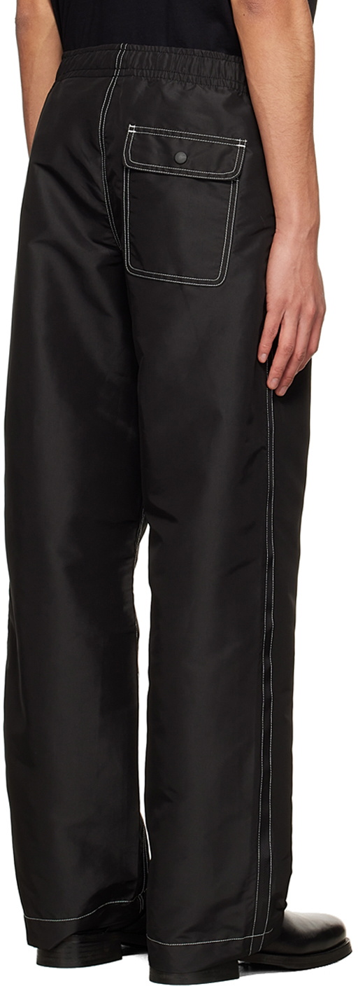 Our Legacy Black Recycled Polyester Trousers Our Legacy