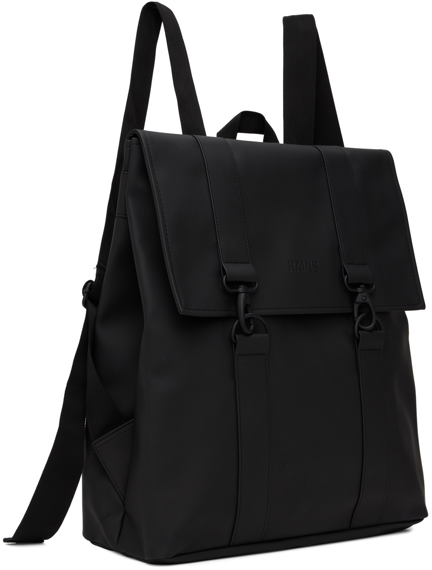RAINS Black MSN Backpack Rains