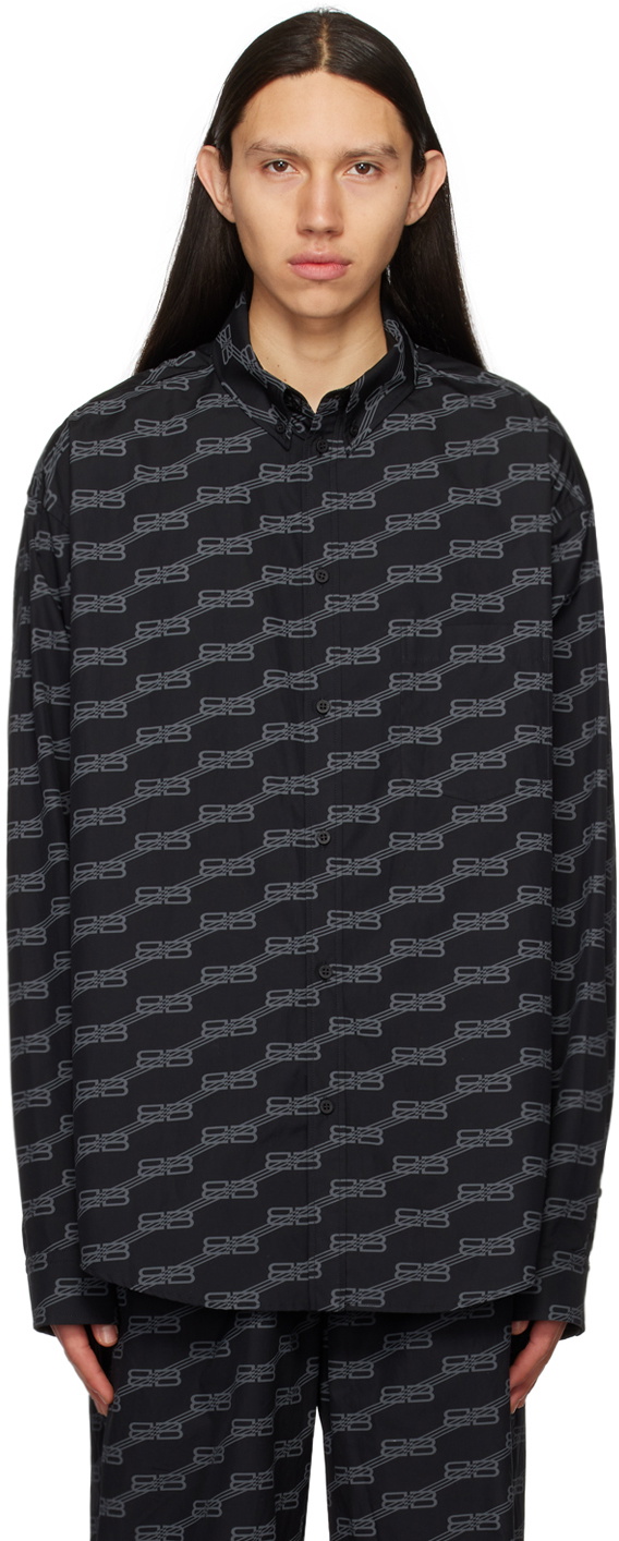 Balenciaga Black BB Monogram Shirt Balenciaga