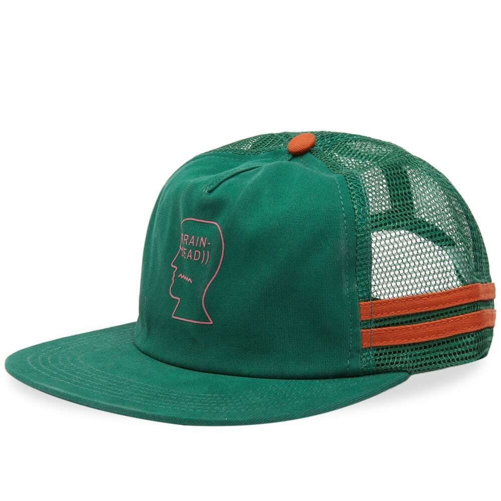 Brain Dead Men's Logohead Trucker Cap in Mallard Brain Dead